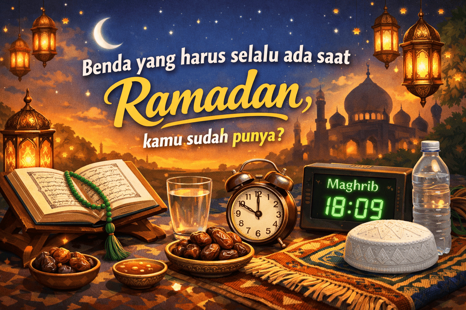 Benda yang harus selalu ada saat Ramadan, kamu sudah punya?